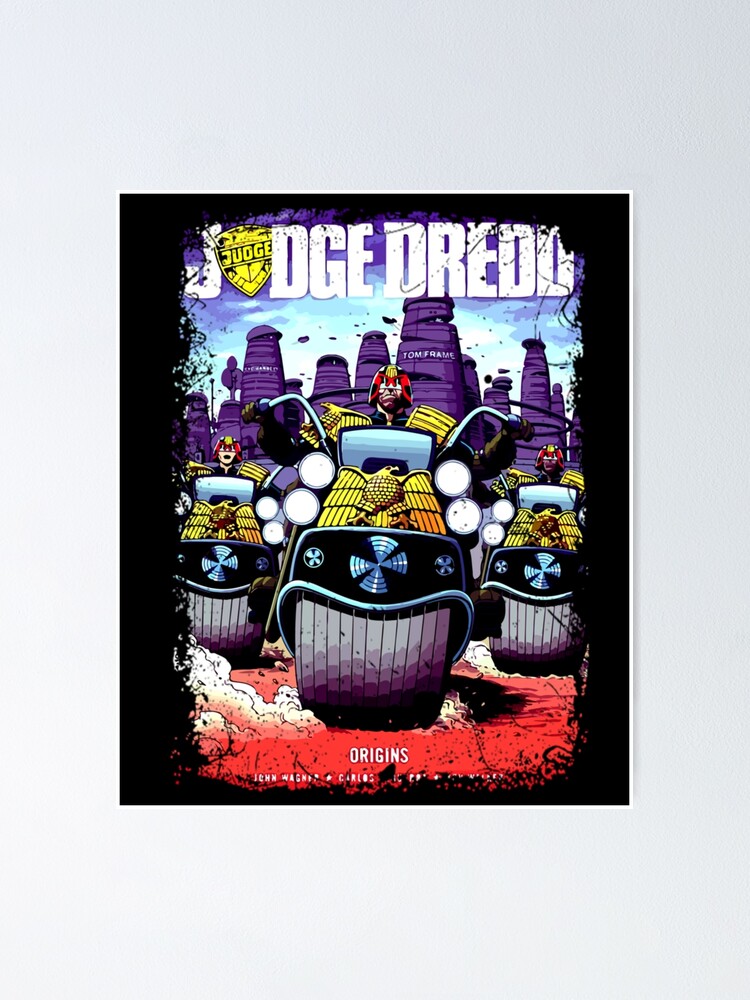 "Judge Dredd Comic Book Cover " Poster for Sale by sashacall | Redbubble