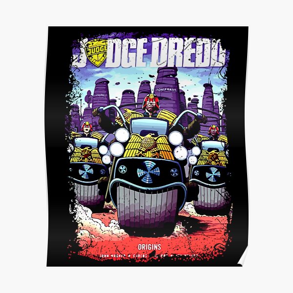 "Judge Dredd Comic Book Cover " Poster for Sale by sashacall | Redbubble