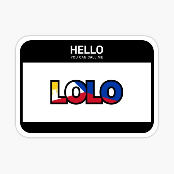 "You can call me Lolo" Sticker for Sale by rockyhillco | Redbubble