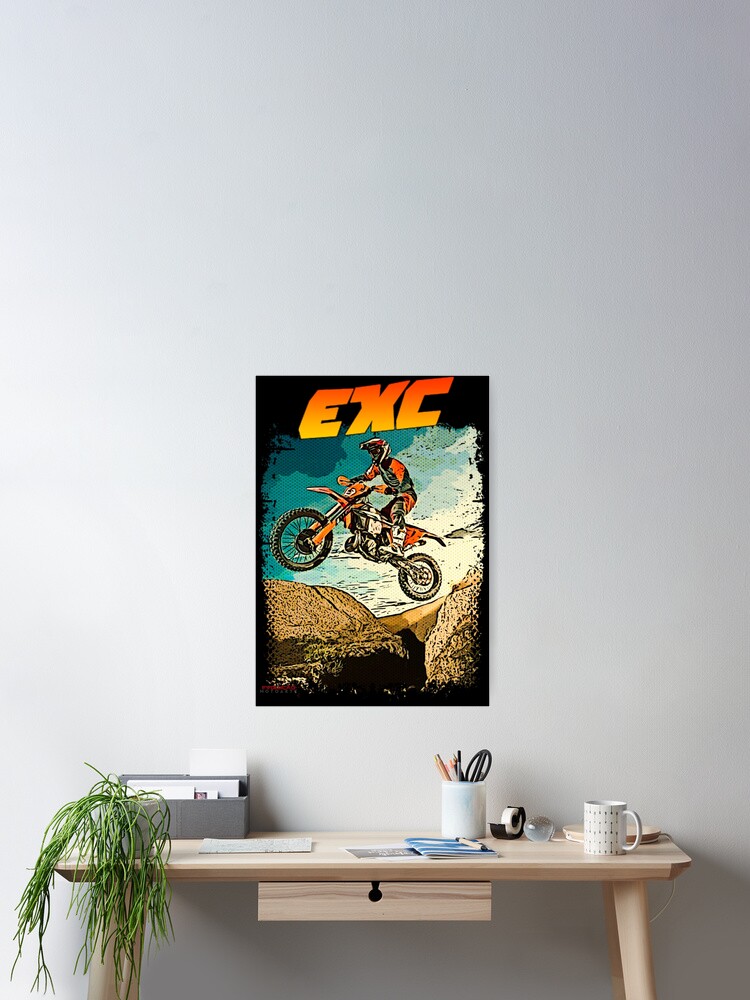 "KTM EXC Enduro" Poster for Sale by Evomotoarte | Redbubble