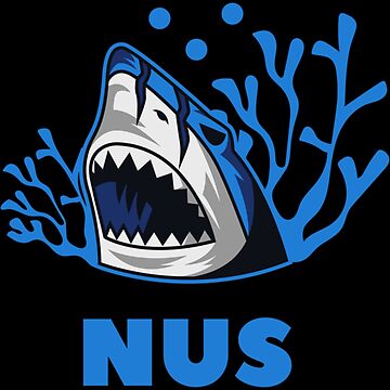 "NUS Shark Head Logo " Sticker for Sale by balthazarjones | Redbubble