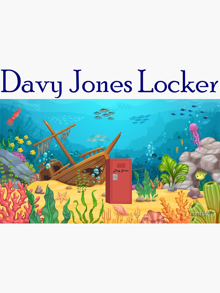 "Davy Jones Locker" Sticker for Sale by ronfster | Redbubble