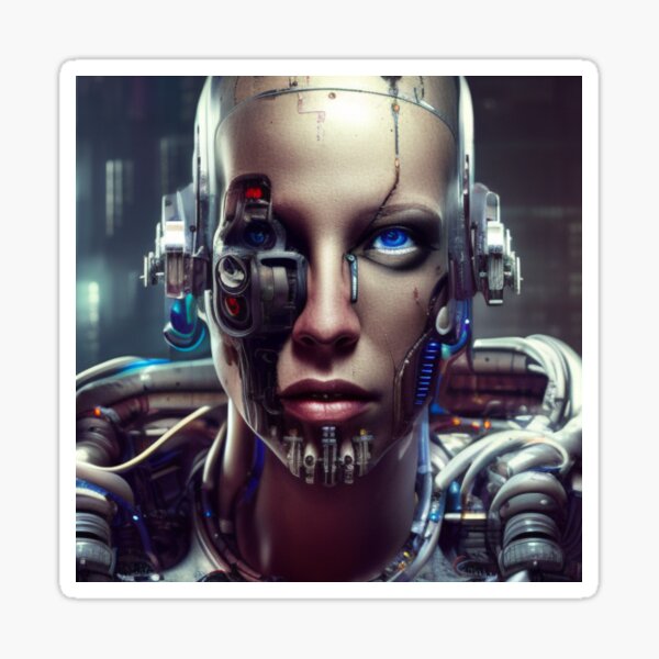 "Cyborg CyberPunks #28 - 1st Series" Sticker for Sale by ...