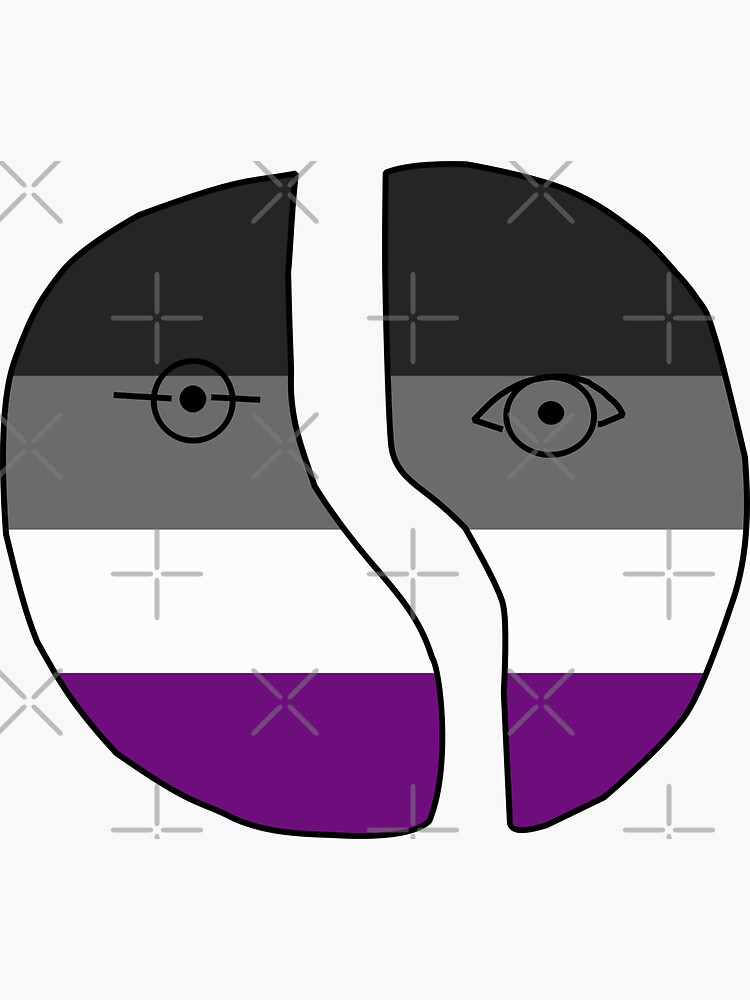 "Hedwig and the Angry Inch Origin of Love Asexual Pride Flag" Sticker ...