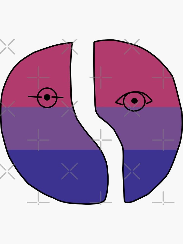 "Hedwig and the Angry Inch Origin of Love Bisexual Pride Flag" Sticker ...