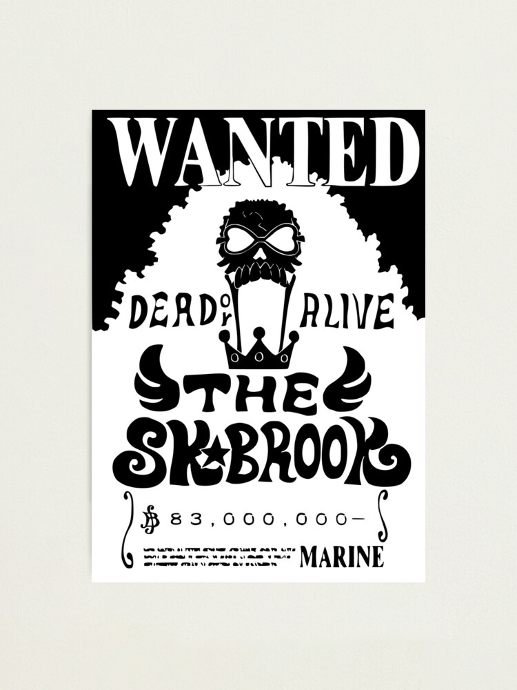 "Brook Wanted Poster - Black Vector - No Background" Photographic Print ...