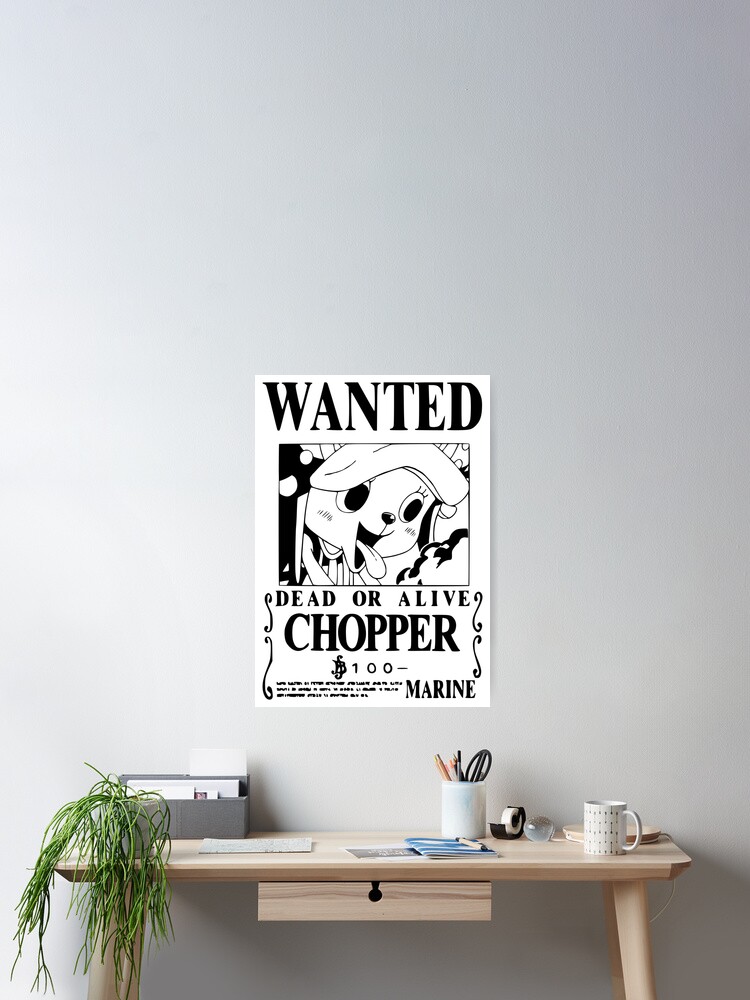 Póster for Sale con la obra «Chopper Wanted Poster - Vector negro - Sin ...