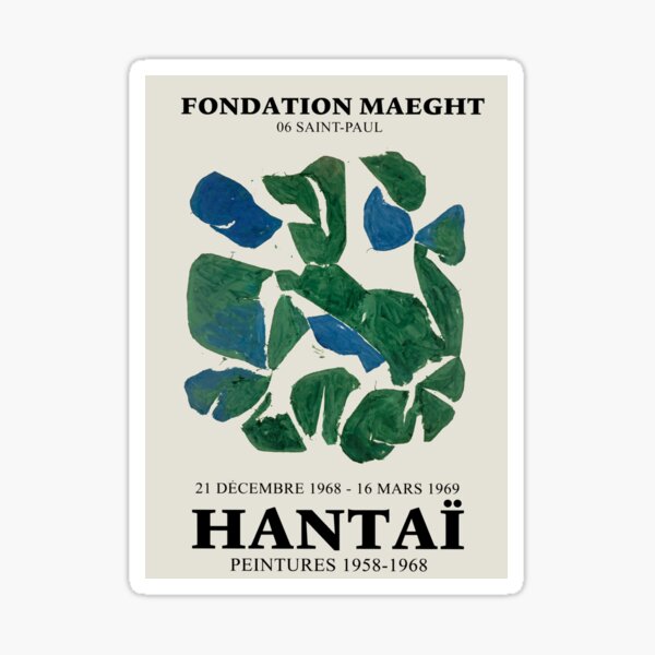 "Simon Hantaï Meun Green (1968 - 1969). The Meuns" Sticker for Sale by ...