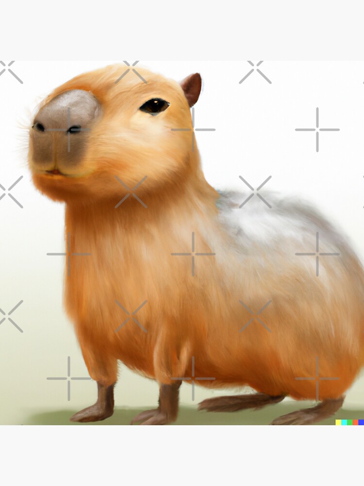 "Angry capybara" Sticker for Sale by szlenard | Redbubble