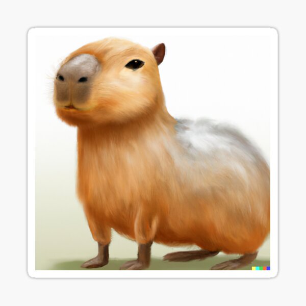 "Angry capybara" Sticker for Sale by szlenard | Redbubble