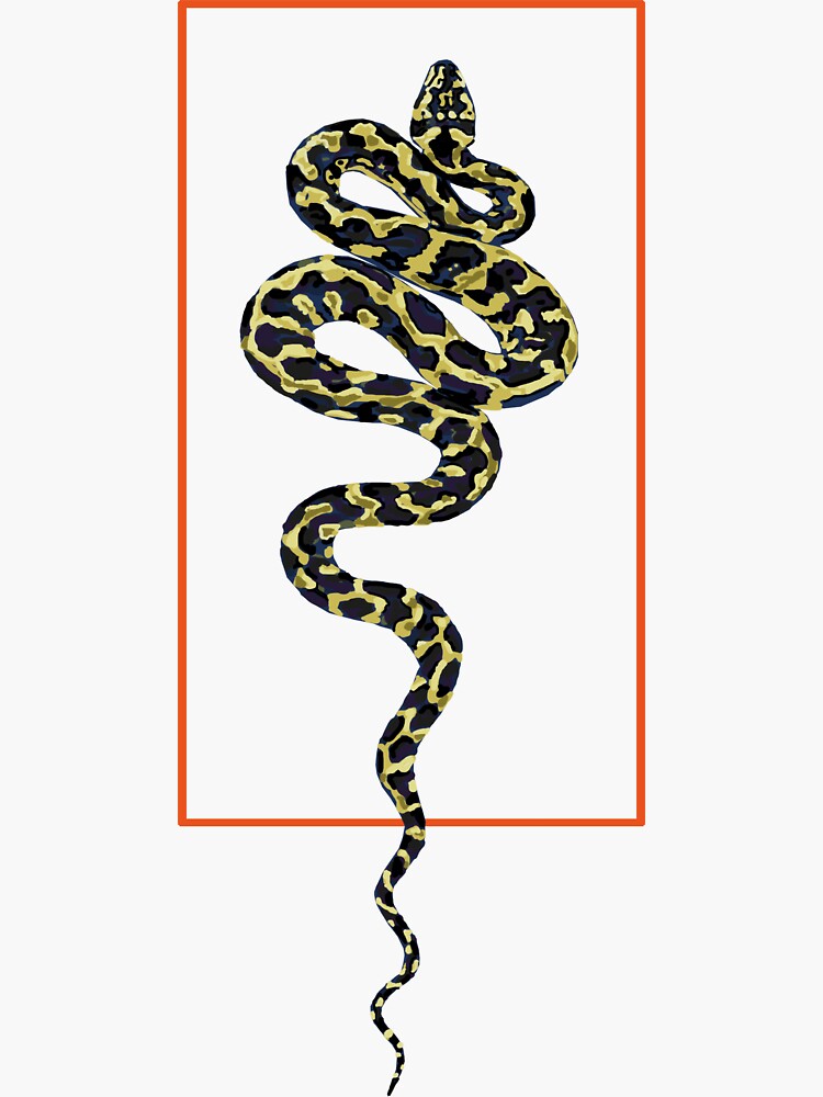 "Snake Illustration" Sticker for Sale by DesignKitTeam | Redbubble