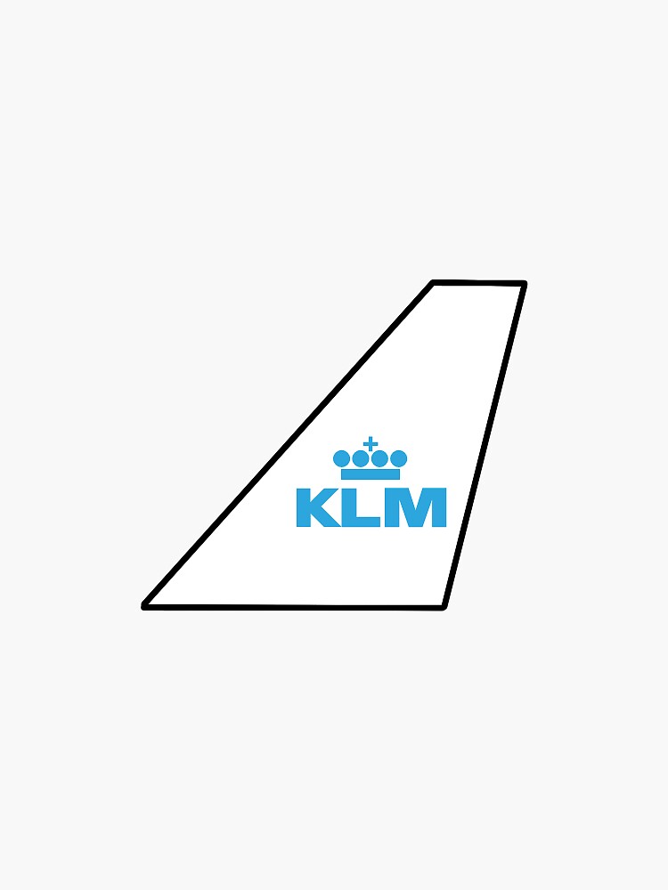 "KLM Tail" Sticker for Sale by stillwerise44uk | Redbubble