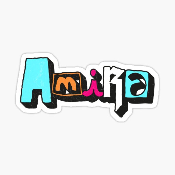 "AMIRA Custom Text Birthday Name" Sticker for Sale by dangerarrow ...