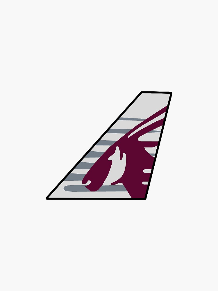 "Qatar Airways Tail" Sticker for Sale by stillwerise44uk | Redbubble