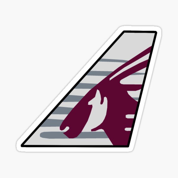 "Qatar Airways Tail" Sticker for Sale by stillwerise44uk | Redbubble