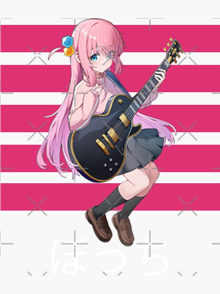 "Hitori Gotou - Bocchi the Rock" Sticker for Sale by AnimeLoverss ...