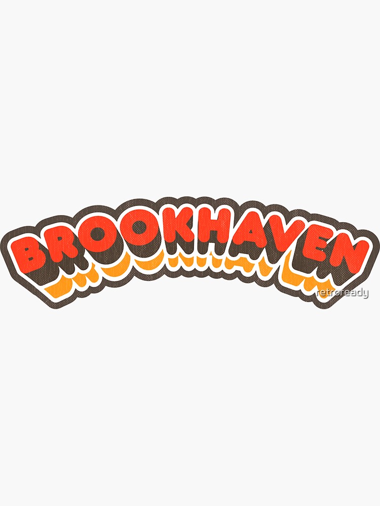 "Brookhaven, GA | Retro Curve" Sticker by retroready | Redbubble
