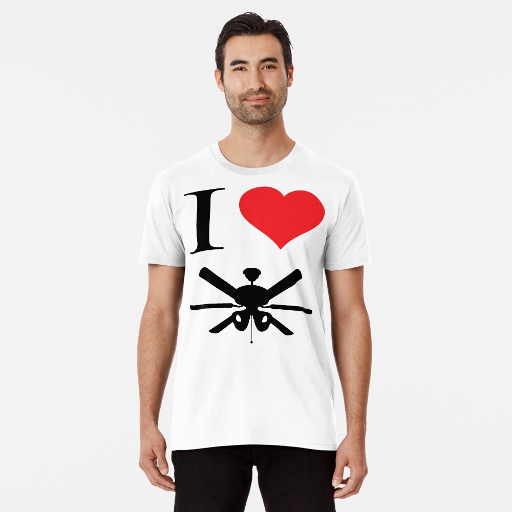 "I Heart Ceiling Fan" Sticker for Sale by Ptfera | Redbubble