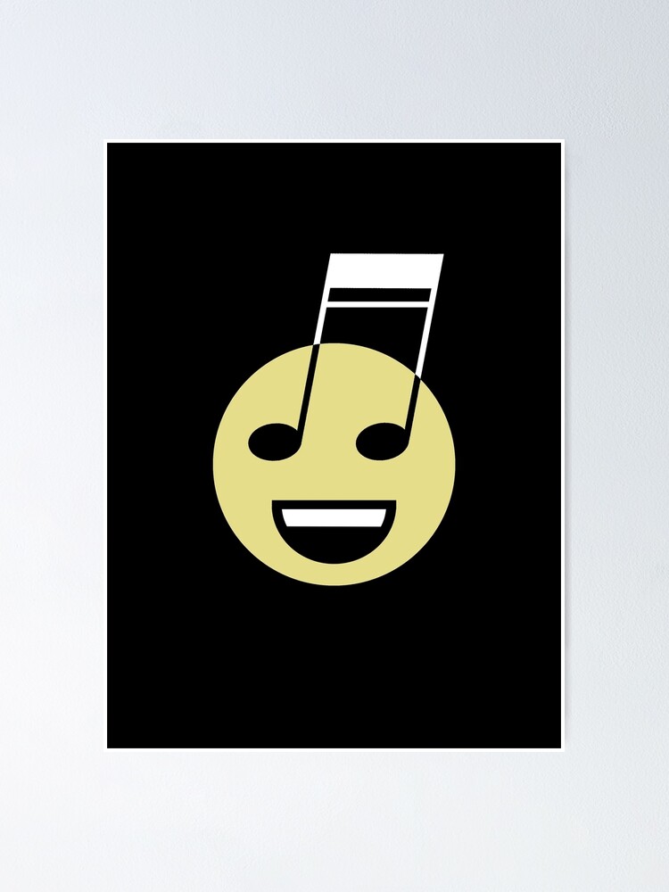 "Musical smiley" Poster for Sale by darkorikalo | Redbubble