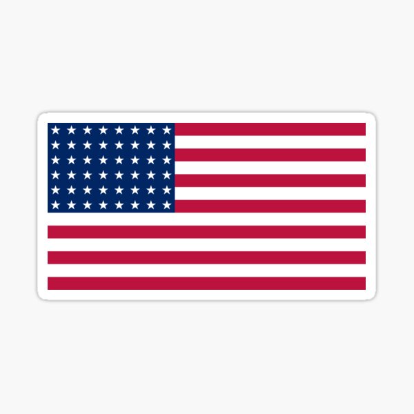 "48-Star American Flag" Sticker for Sale by anathemawrath | Redbubble