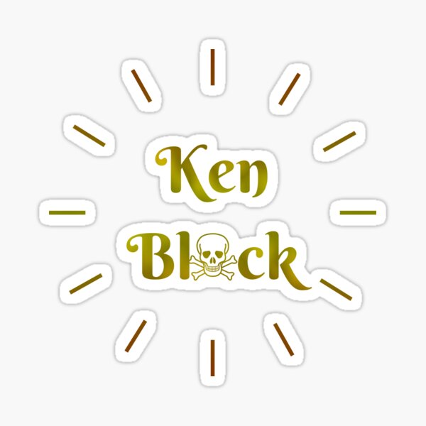 "Ken Block ( Gradient edition )" Sticker for Sale by Dina-Ali | Redbubble