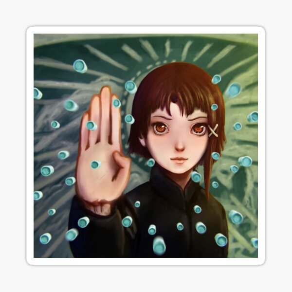 "Serial Experiments Lain" Sticker for Sale by talay-fonttns | Redbubble
