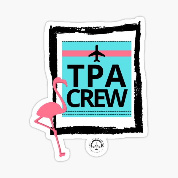 "TPA Airport Crew" Sticker for Sale by BeezieBjorn | Redbubble