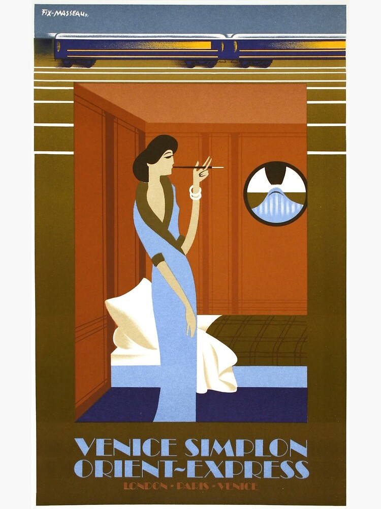 "Venice Simplon Orient Express Vintage Travel Poster Pierre Fix-Masseau ...