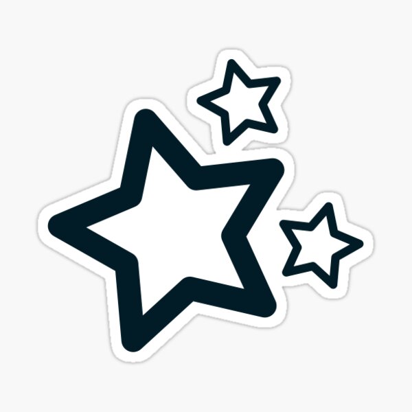 "Y2K Simple Stars" Sticker for Sale by Superstrtopia | Redbubble