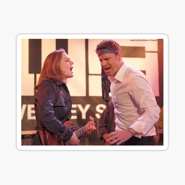 "Booth and Bones Rockin" Sticker for Sale by doodlesbymo | Redbubble