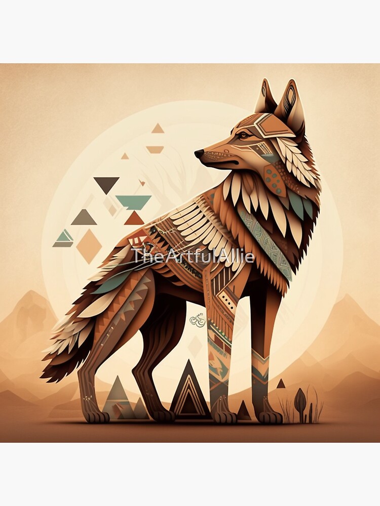 "Sacred Wolf" Sticker for Sale by TheArtfulAllie | Redbubble