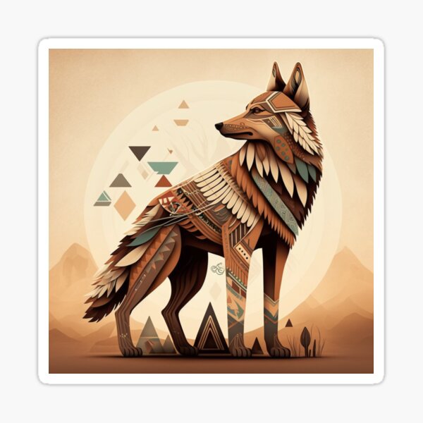 "Sacred Wolf" Sticker for Sale by TheArtfulAllie | Redbubble