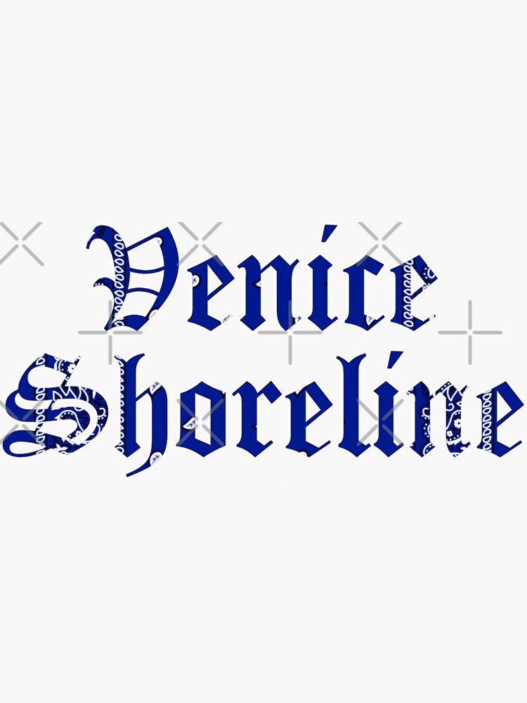 "Venice Shoreline " Sticker for Sale by DIRTYDUNNZ | Redbubble