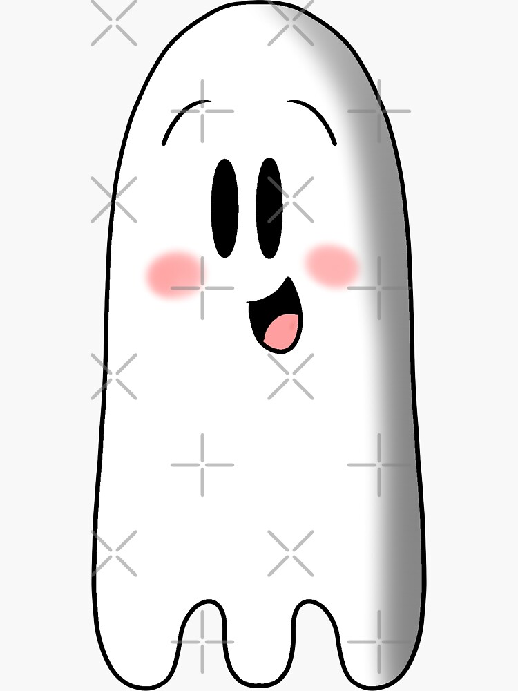 "Happy Ghost" Sticker for Sale by ghosttotherapy | Redbubble
