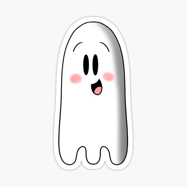 "Happy Ghost" Sticker for Sale by ghosttotherapy | Redbubble
