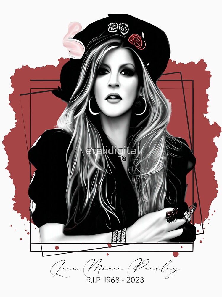 "RIP Iconic Lisa Marie Presley 1968-2023" T-shirt for Sale by ...