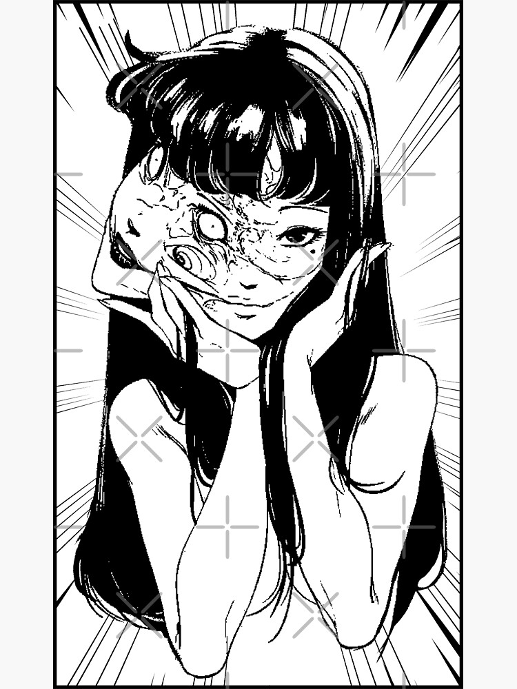 "Tomie" Sticker for Sale by HalsMaze | Redbubble