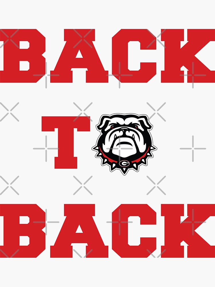"Georgia Bulldogs National Championship 2023 Back To Back Sec ...