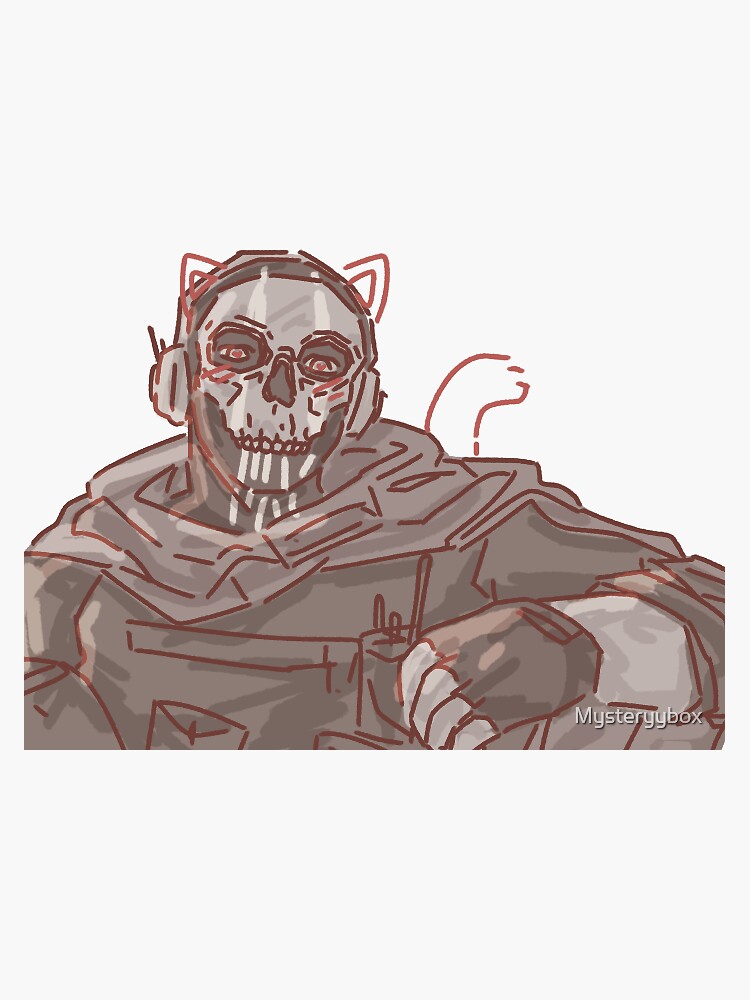 "Simon Ghost Riley Sticker" Sticker for Sale by Cr3epy | Redbubble