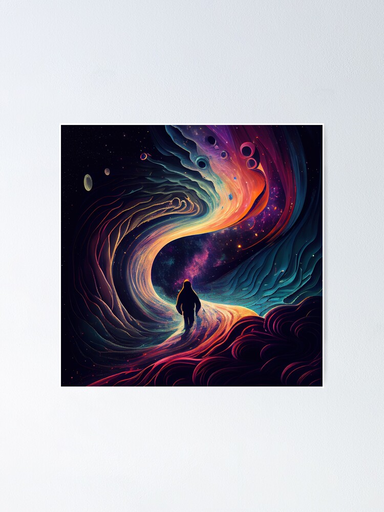 "Space Wave Walker" Poster for Sale by ChelsieTrendley | Redbubble