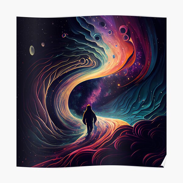 "Space Wave Walker" Poster for Sale by ChelsieTrendley | Redbubble