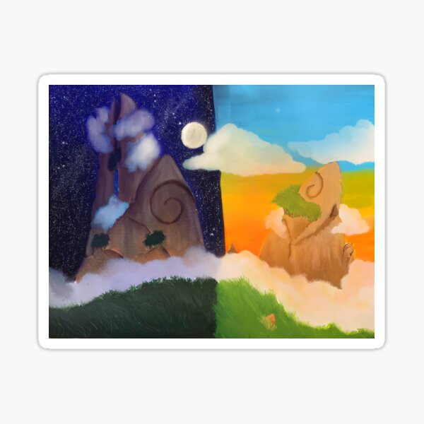 "Night and day / dusk and dawn " Sticker for Sale by ImogenCaptures ...