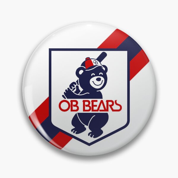 "RETRO OB BEAR HOME" Pin for Sale by SeoulSights | Redbubble