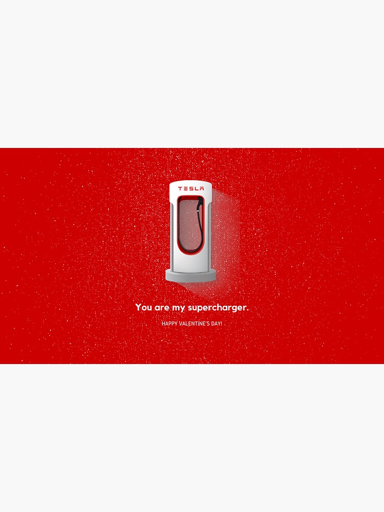 "You are my supercharger Tesla Valentine's Day Gift" Sticker for Sale ...