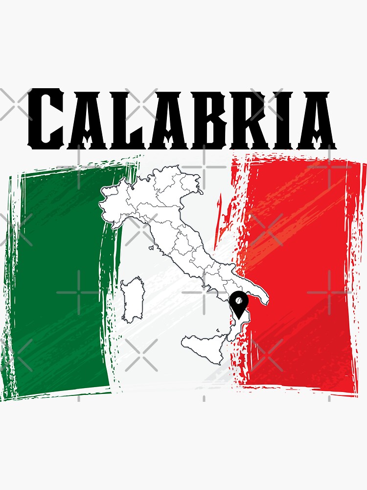"Calabria Italian Pride" Sticker for Sale by lilboxofrandom | Redbubble