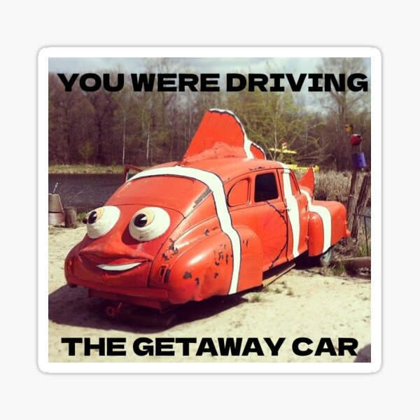 "Getaway Car Cursed Sticker- Taylor Swift" Sticker for Sale by gkatman ...