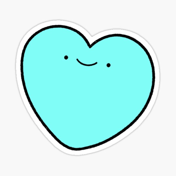 "Light Blue Heart" Sticker for Sale by FreshPond | Redbubble