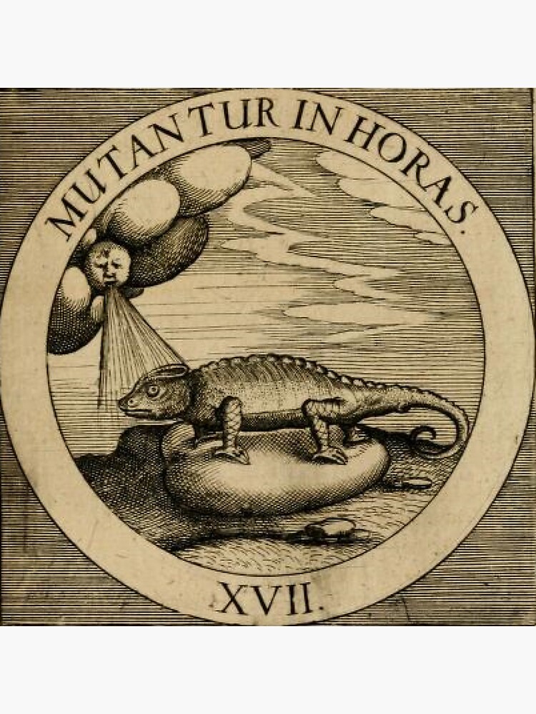 "MUTANTUR IN HORAS" Sticker for Sale by EYEPRINT4U | Redbubble
