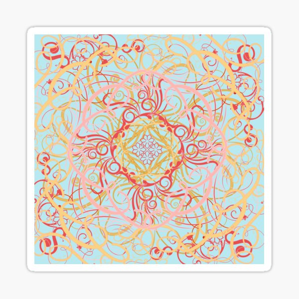 "Curlicue Overload" Sticker for Sale by Snuggleshark | Redbubble