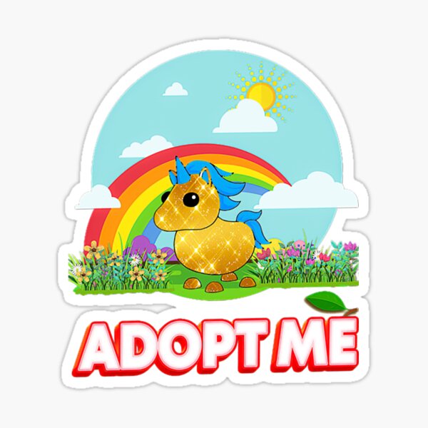 "Adopt Me " Sticker for Sale by BygoneBrandA | Redbubble